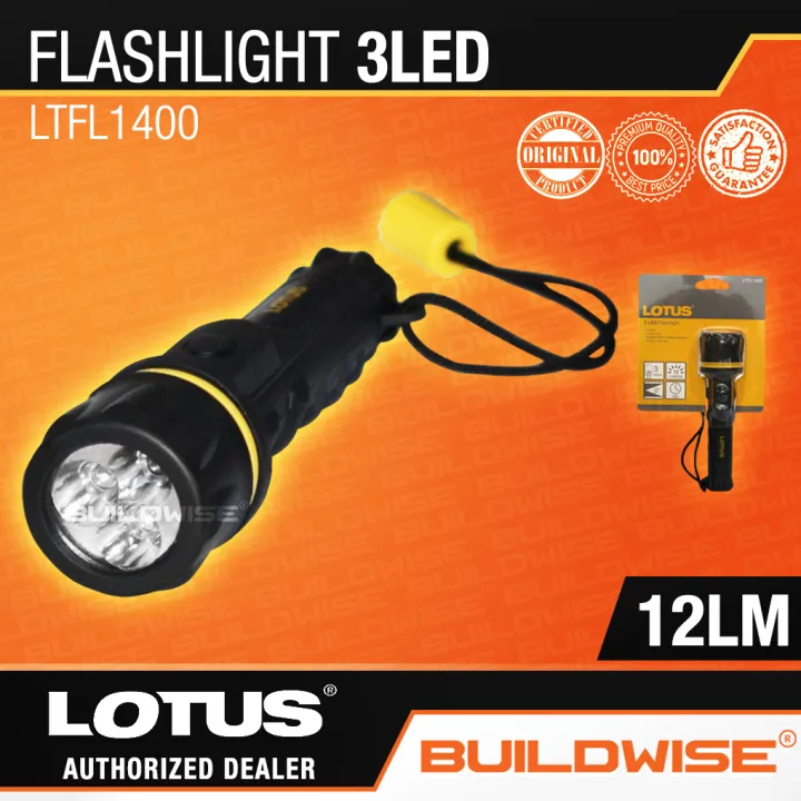 Lotus Flashlight 3 / 7 LED 「BUILDWISE®」 | Lazada PH