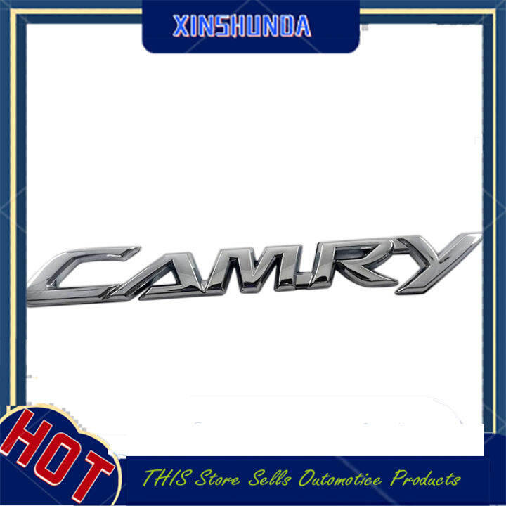 XSD 1 x Metal CAMRY Letter Logo Car Auto Rear Trunk Emblem Badge ...