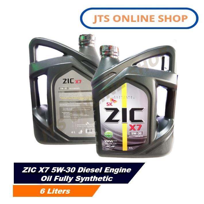ZIC X7 5W-30 Diesel Engine Oil Fully Synthetic 6 Liters | Lazada PH