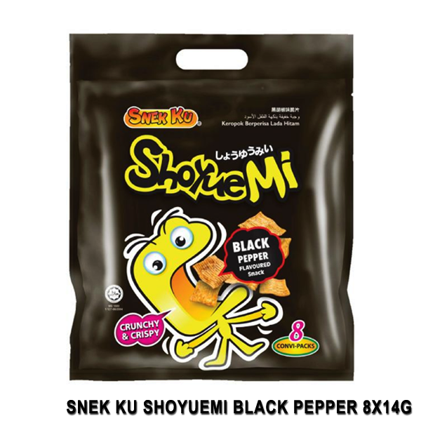Snek Ku Shoyuemi - Black Pepper Flavour Snack 112g (8x14g) | Lazada