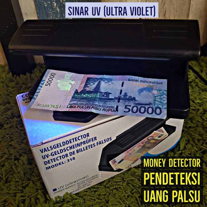 PROMO DETEKTOR UANG MODEL 318 & MONEY DETECTOR 2 LAMPU – ALAT DETEKSI ...