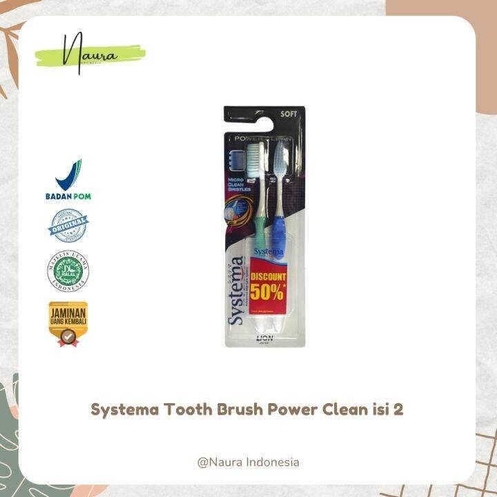 Systema Toothbrush Power Clean Regular Isi 2 | Lazada Indonesia