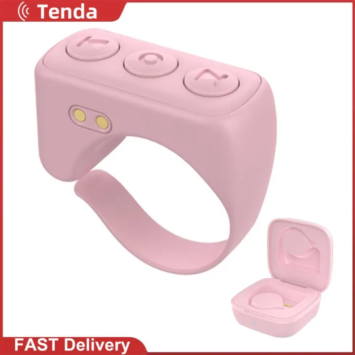 5.0 Ring Smart Bluetooth Remote Control with Charging Compartment ...