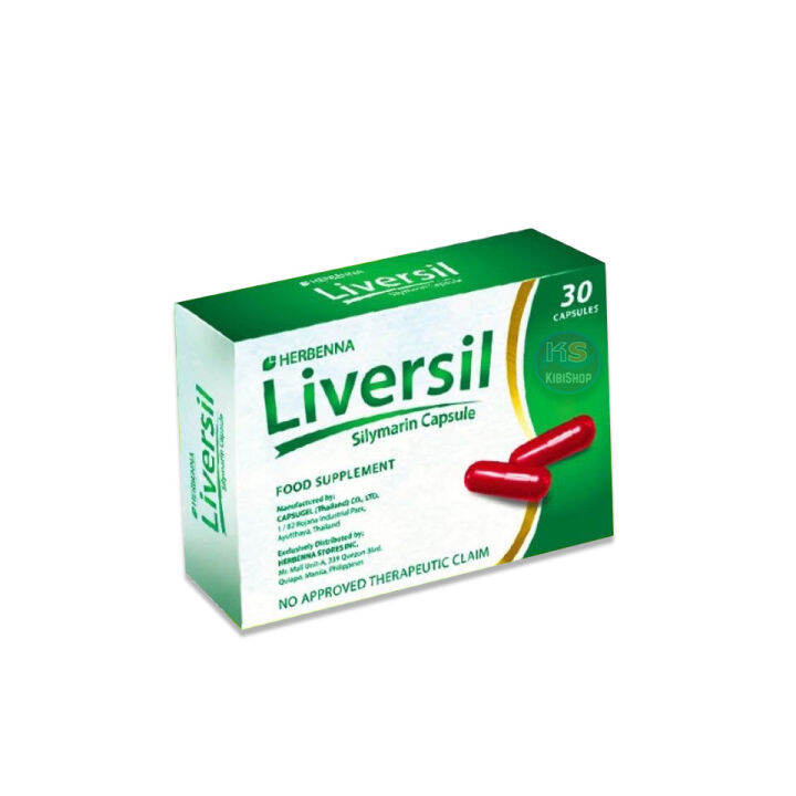 HERBENNA LIVERSIL SILYMARIN 30 Capsules Pre and Post Operative ...