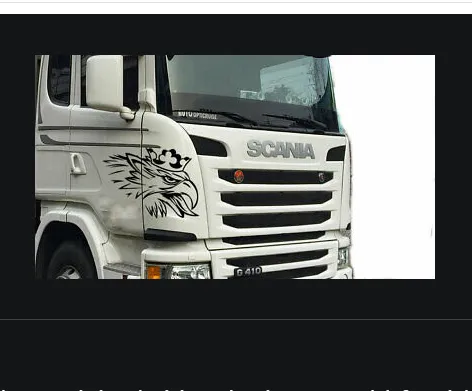 SCANIA Griffin logo Eagle head stickers decals HGV Truck left and right ...