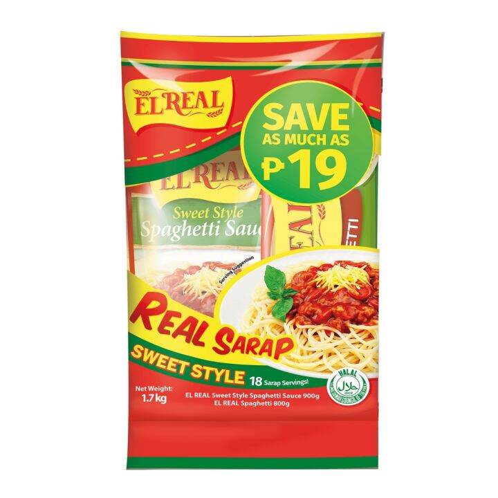 El Real "Real Sarap" Bundle Pack Sweet Style 1.7Kg | Lazada PH