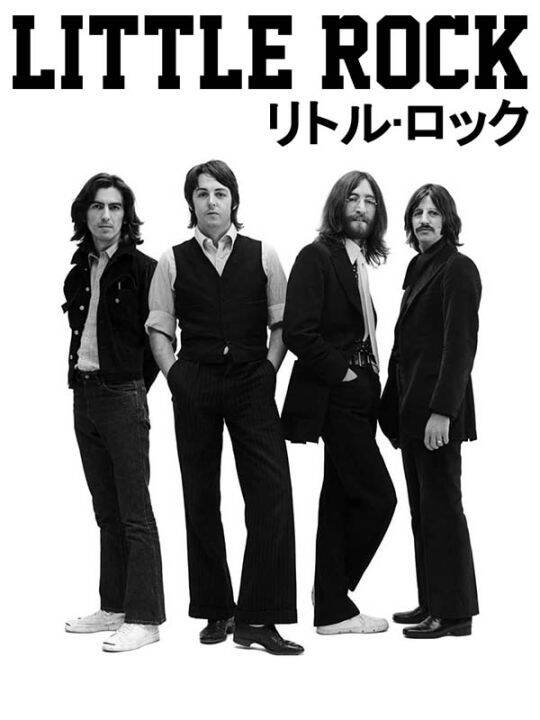 เสื้อยืด คอกลม แขนสั้น Little Rock ลาย The Beatles เดอะบีเทิลส์ ผ้า ...