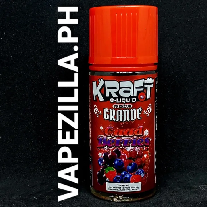 KRAFT GRANDE QUAD BERRIES 100ML 3MG VAPE JUICE PREMIUM AUTHENTIC 70/30 ...