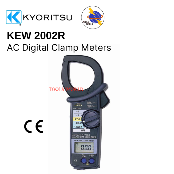 Kyoritsu 2002R True RMS AC Digital Clamp Meter ~ Original ~ 1 Year ...
