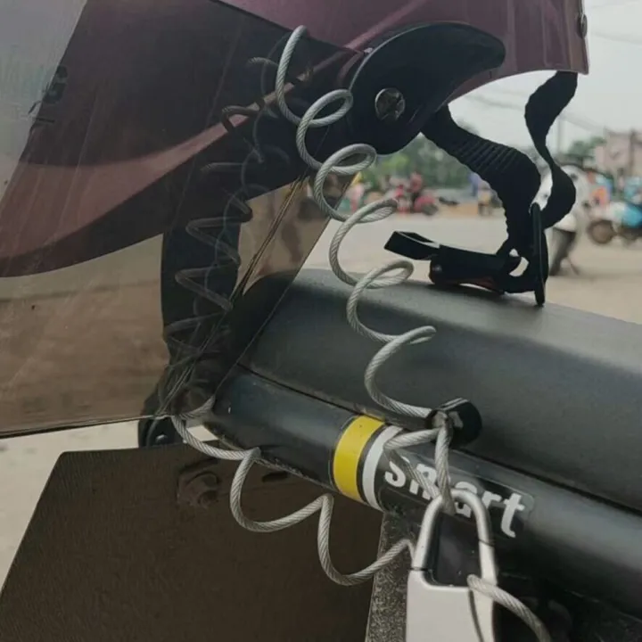 Spring Motorcycle Anti-Theft Reminder Security Lock Rope Bicycle Alarm ...