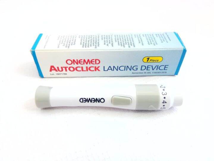 Onemed Pen Lancet / Pen Jarum AutoClick Lancing Device | Lazada Indonesia