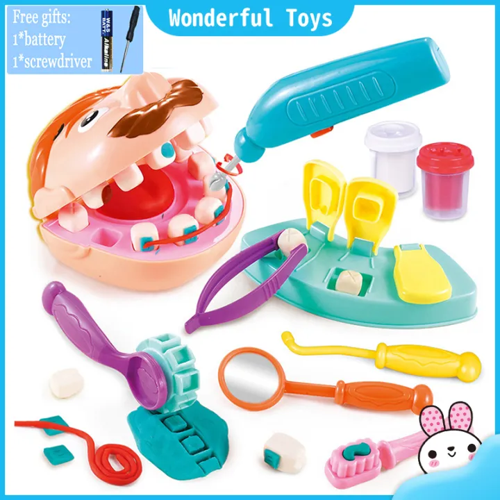 【Ready Stock】13Pcs Simulation Dentist Kit Tooth Extraction Clay Model ...