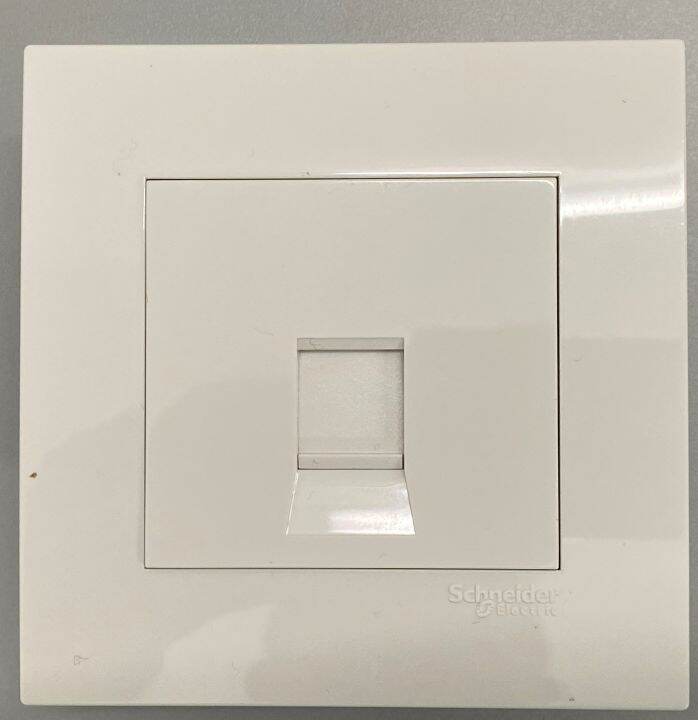 SCHNEIDER - 1 GANG TELEPHONE DATA OUTLET WITH SHUTTER / VIVACE SERIES ...