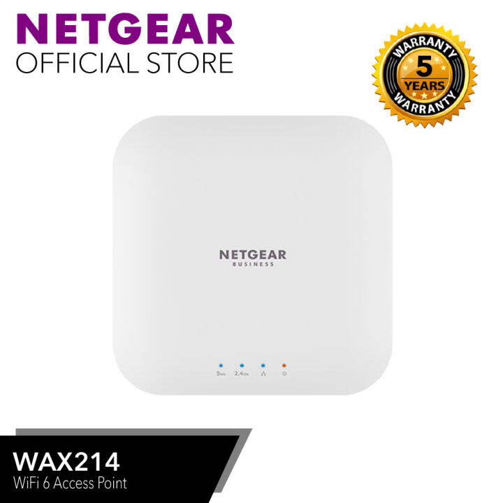NETGEAR WAX214 Wireless Access Point - WiFi 6 Dual-Band AX1800 Speed ...