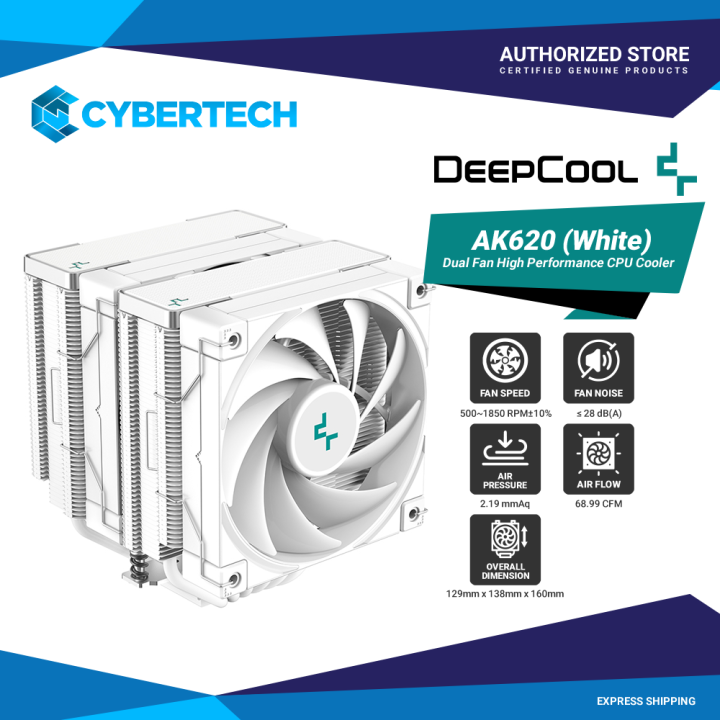 Deepcool AK620 WH - High Performance Dual Tower CPU Cooler | Lazada PH