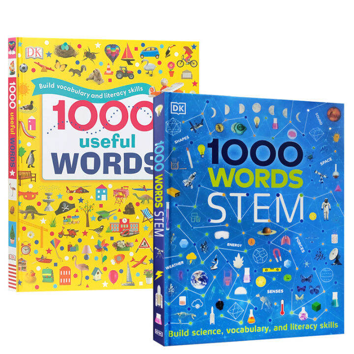 milumilu 2Pcs 1000 Useful Words STEM Science Dictionary Children's ...