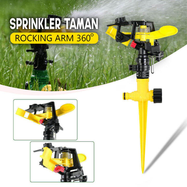 Alat Siram Impact Rain Air Untuk Kebun Ladang Debu Rocking Arm Muter ...