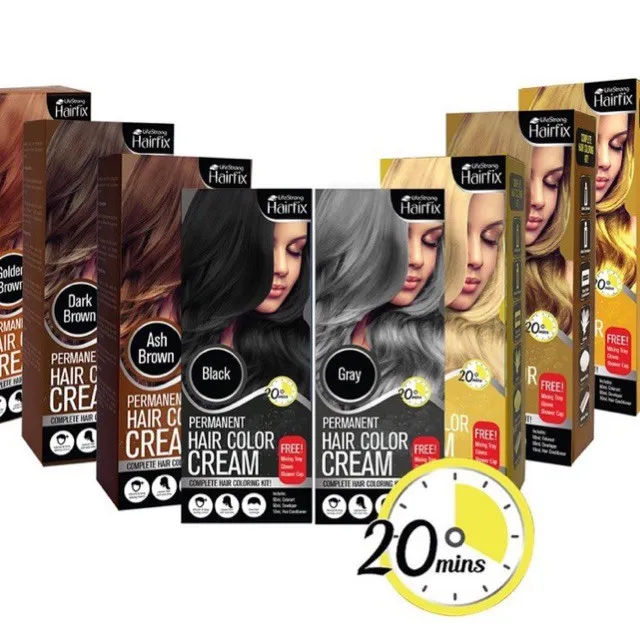 Hairfix Permanent Hair Color Cream For Men Women New Colors Available ...