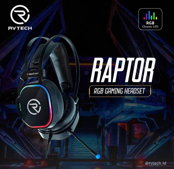 Ultimate Rgb Gaming Headset RvTech Raptor RGB Chroma Led Headphone Usb ...