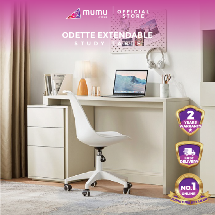 [MUMU Living] Odette Extendable Study Table | Lazada
