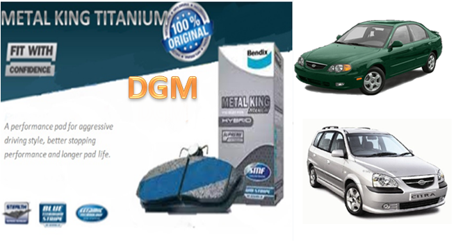 Bendix Metal King Titanium Disc Brake Pad Rear (DB1466MKT) - KIA ...