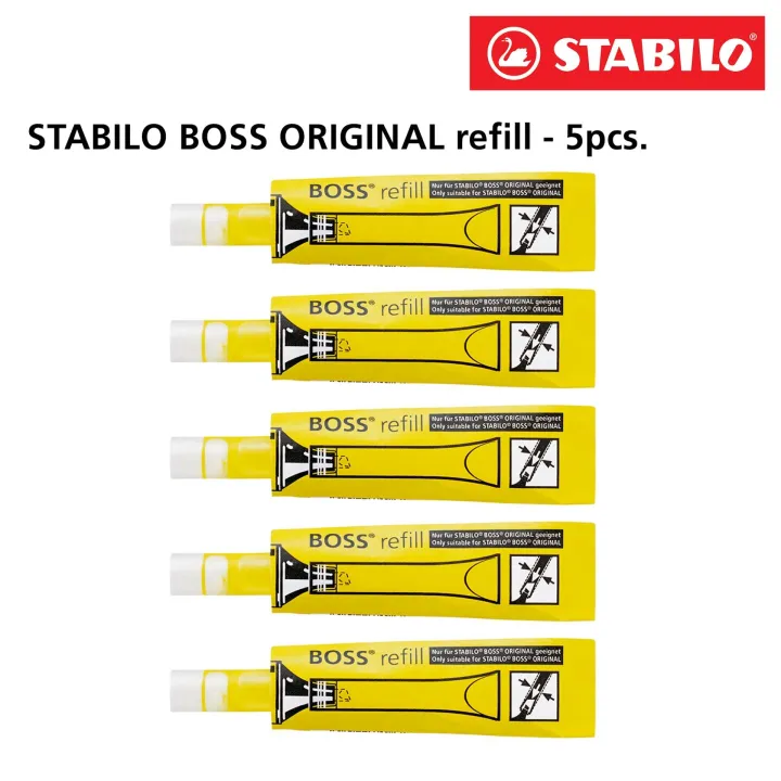 STABILO BOSS REFILL SET OF 5'S - YELLOW | Lazada PH