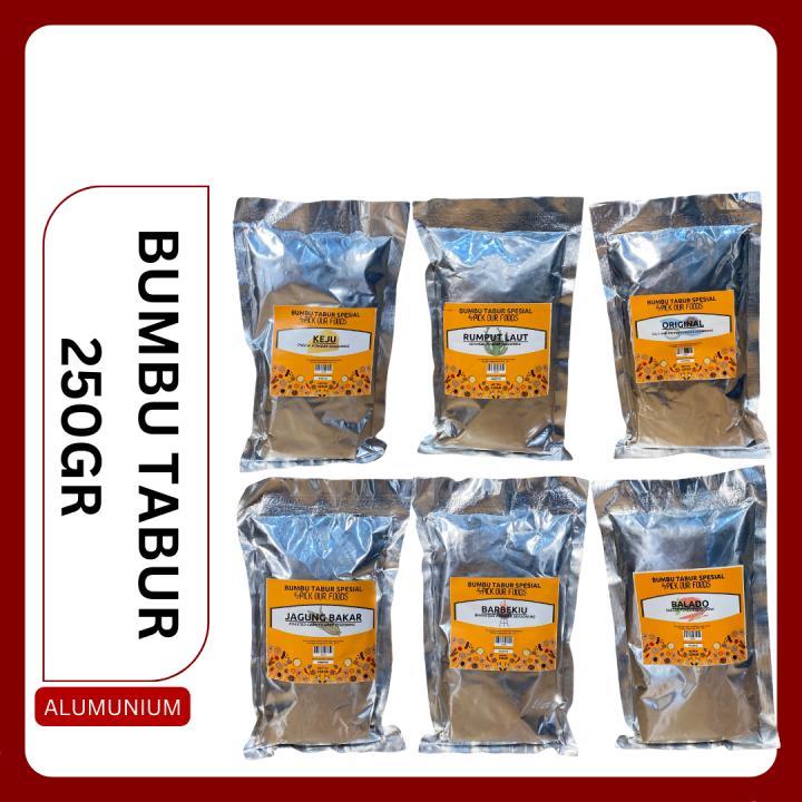 Bubuk Tabur Pedas seaweed / balado / bbq / jagung bakar / Keju/ Pedas ...