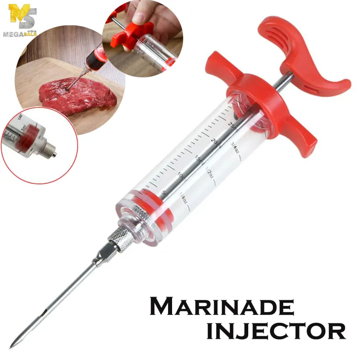 Sauce Syringe Meat Tenderizer Sauces Injector Marinator With 30