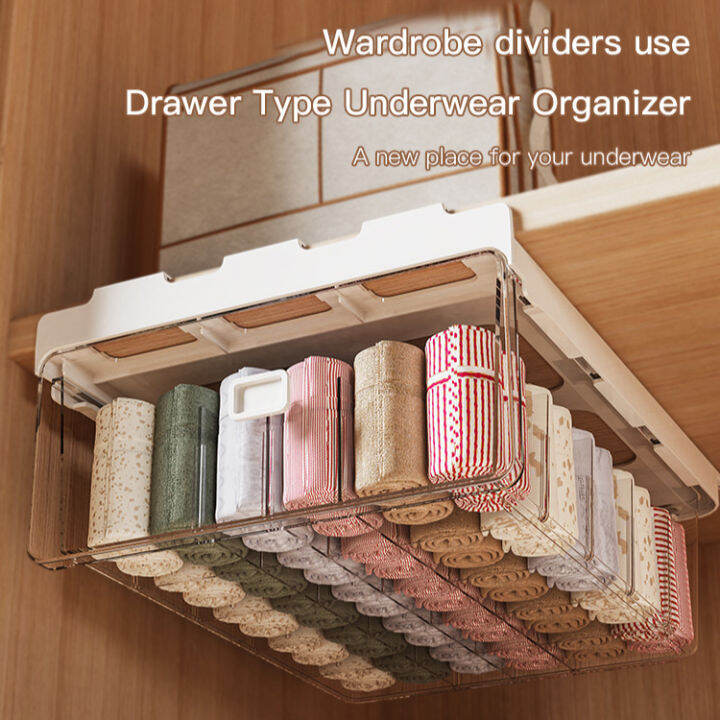 besteffie Clear Plastic Storage Box for Sorting Lingerie and Hosiery ...