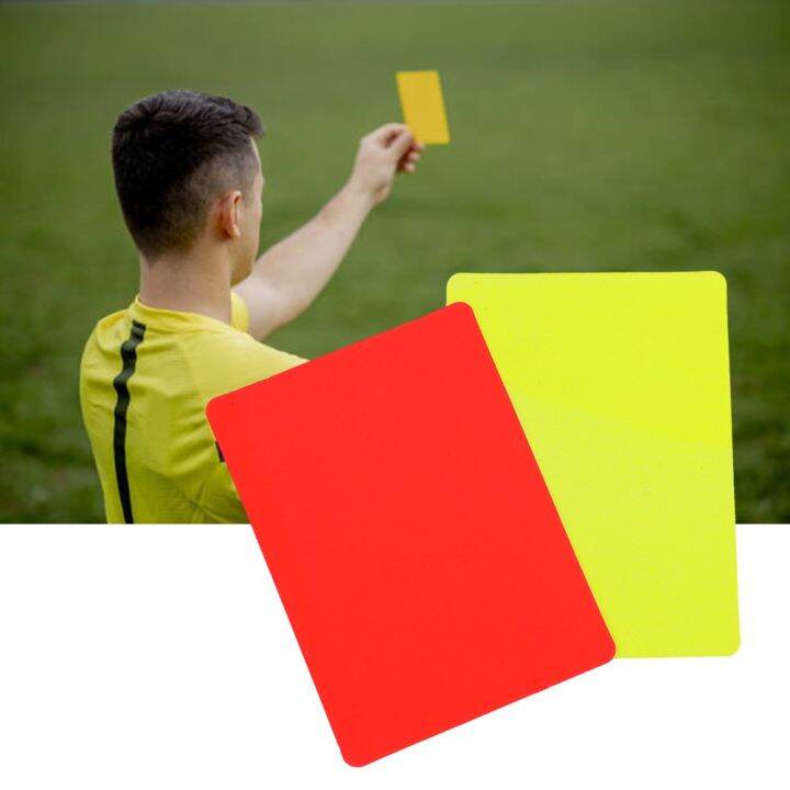 Football Training Referee Red Card + Yellow Card Soccer Match Referee ...