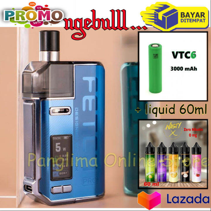 PAKET SIAP KEBUL Authentic SMOOK Fetch Pro Kit 80 Pod Mod AIO Starter Kit Vapee-LEVEL13 | Lazada ...