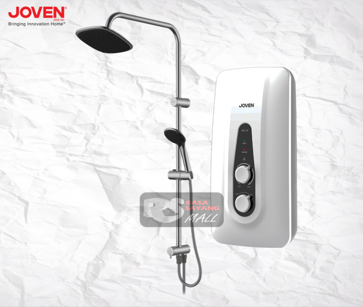 JOVEN SB11iP-RS DC PUMP INSTANT WATER HEATER WITH RAIN SHOWER (WHITE)/ JOVEN DC PUMP Water ...