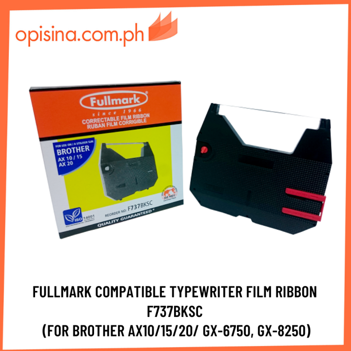 FULLMARK COMPATIBLE TYPEWRITER FILM RIBBON F737BKSC (FOR BROTHER AX10 ...