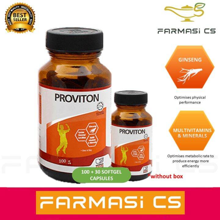 PROVITON multivitamins with Ginseng 100s + 30s EXP:03/2024 (Energy ...