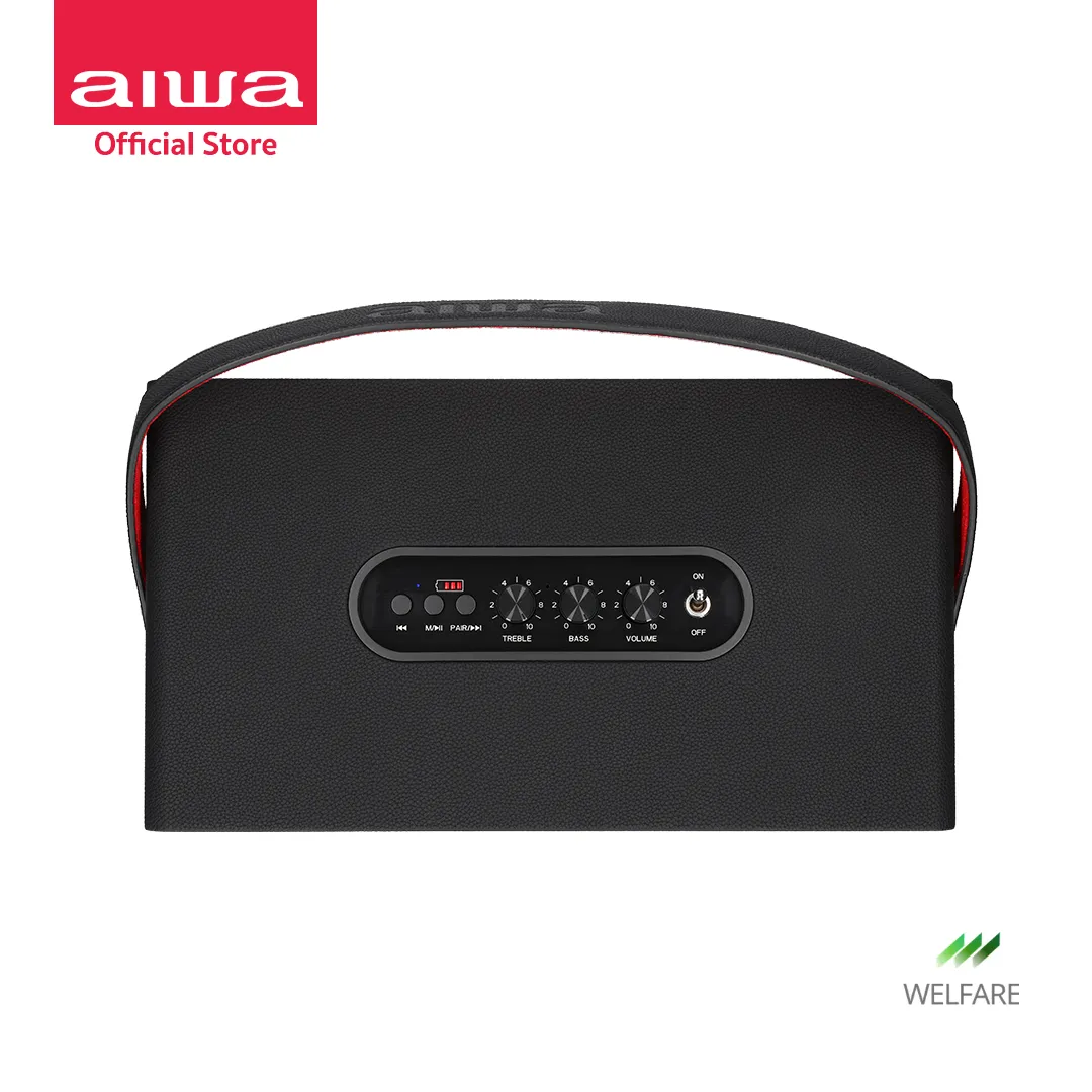 [ผ่อน 0%] AIWA Retro Helix Bluetooth Speaker ลำโพงบลูทูธพกพา SUPER BASS ...
