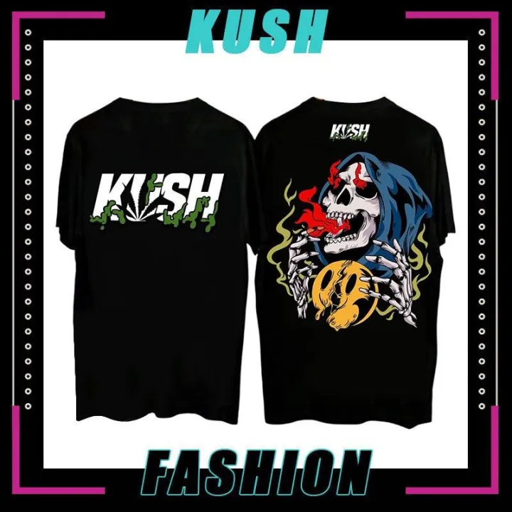 Kush men's printed Super Cool Skull printed Vintage T-shirt best cotton ...