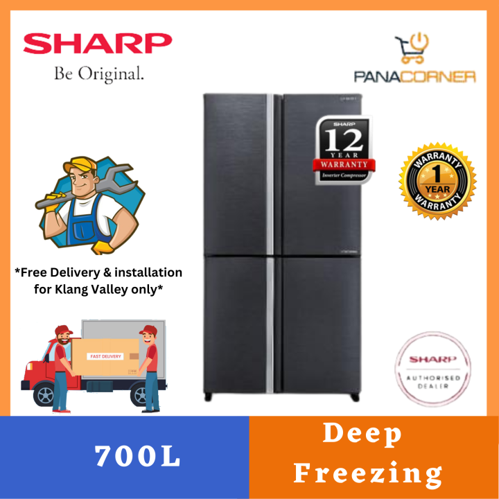 (FREE SHIPPING) SHARP Multi Door 700L Avance Refrigerator - SJF821VMSS ...
