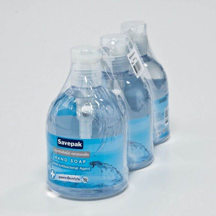 [ส่งฟรี!!!] เซพแพค สบู่เหลวล้างมือ สูตรแอนตี้แบคทีเรีย 300 มล. x 3 ขวดSavepak Liquid Hand Soap ...