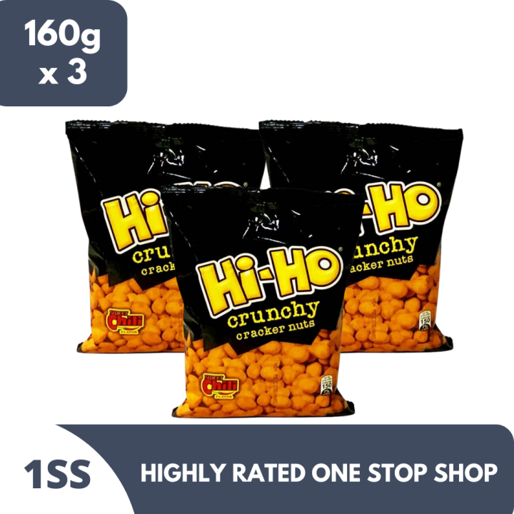 HiHo Crunchy Cracker Nuts Sweet Chili 160g x 3 | Lazada PH