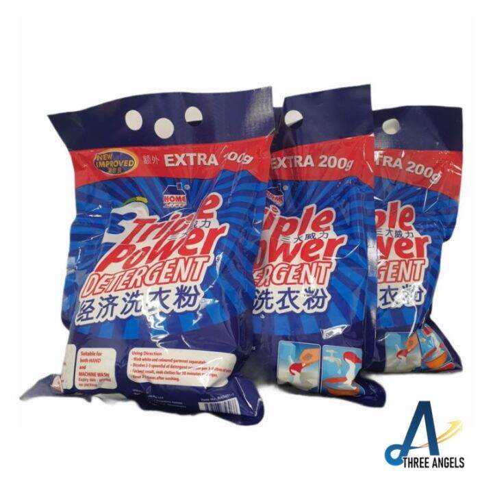 (Bundle of 3) Homeline Triple Power Original Detergent Powder 850g ...