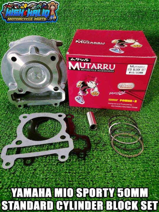 MUTARRU YAMAHA MIO SPORTY 50MM STANDARD CYLINDER BLOCK SET | Lazada PH