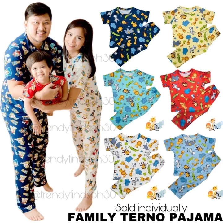 Family Terno Shirt Pajama 2 Family Kid and Adult Couple Matchy (Sold ...