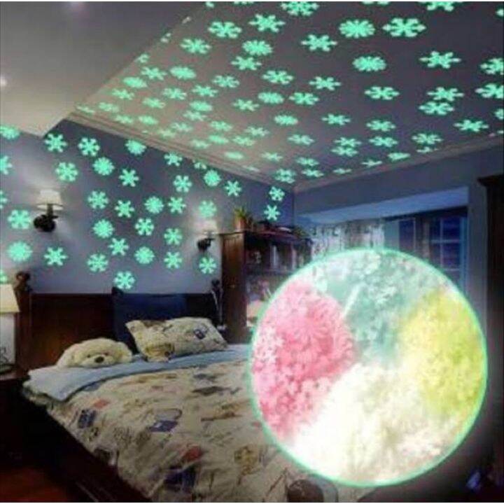 Fluorescent Snowflake Wall Glow In The Dark | Lazada PH