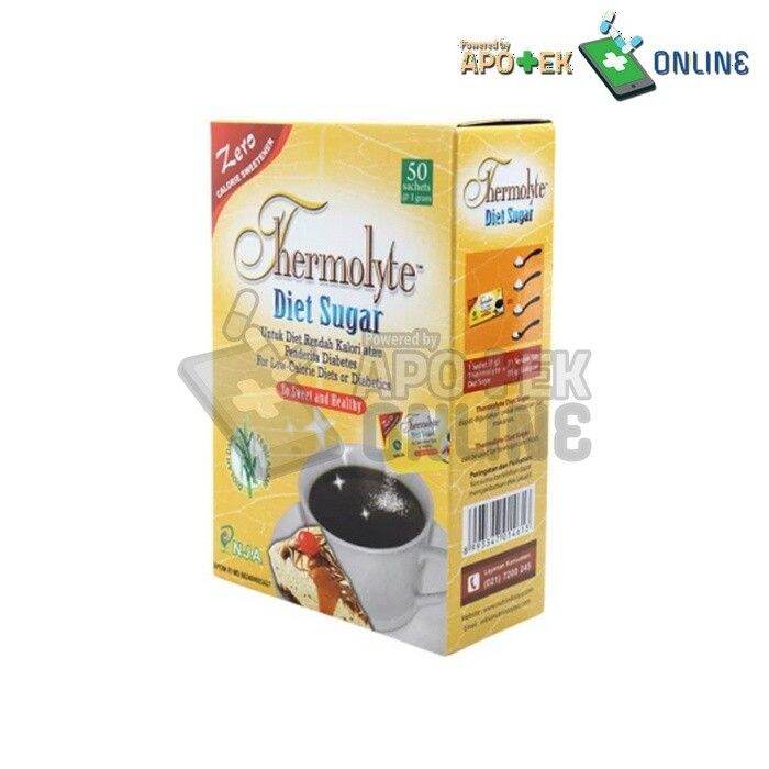 THERMOLYTE DIET SUGAR 1 BOX ISI 50 SACHET @1 GRAM | Lazada Indonesia