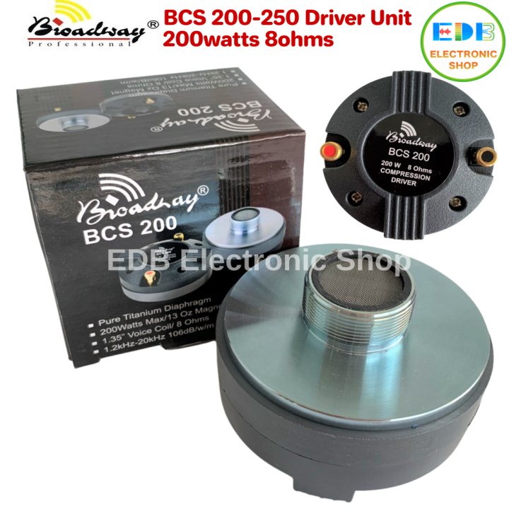 Broadway BCS 200 Driver Unit for Tweeter 8ohms 200-250watts Titanium ...