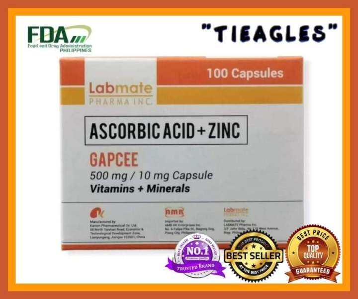 SODIUM ASCORBATE WITH ZINC VITAMIN C 100 Capsules GAPCEE | Lazada PH