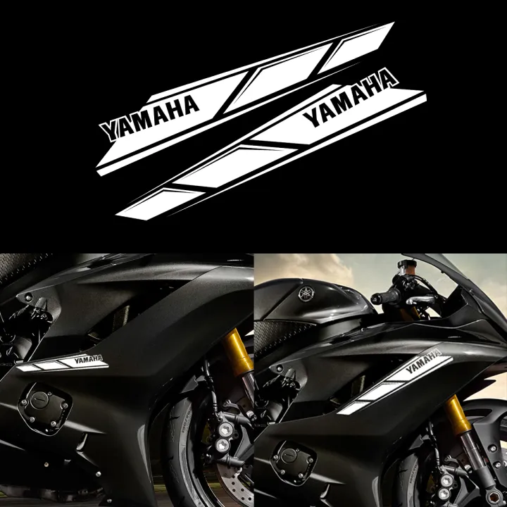 Vinyl Reflective YAMAHA Motorcycle Side Sticker YAMAHA Logo Decals ...