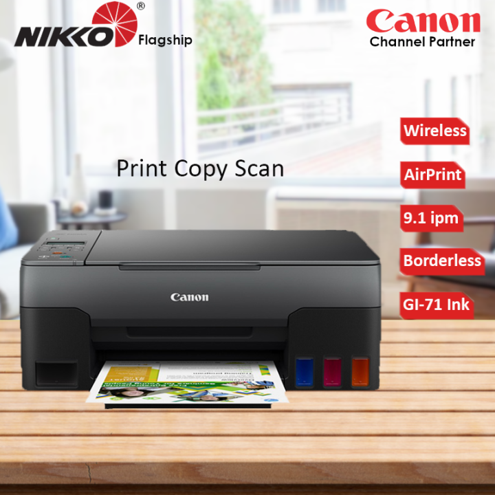 [Local Warranty] Canon PIXMA G3020 Easy Refillable Ink Tank All-In-One ...