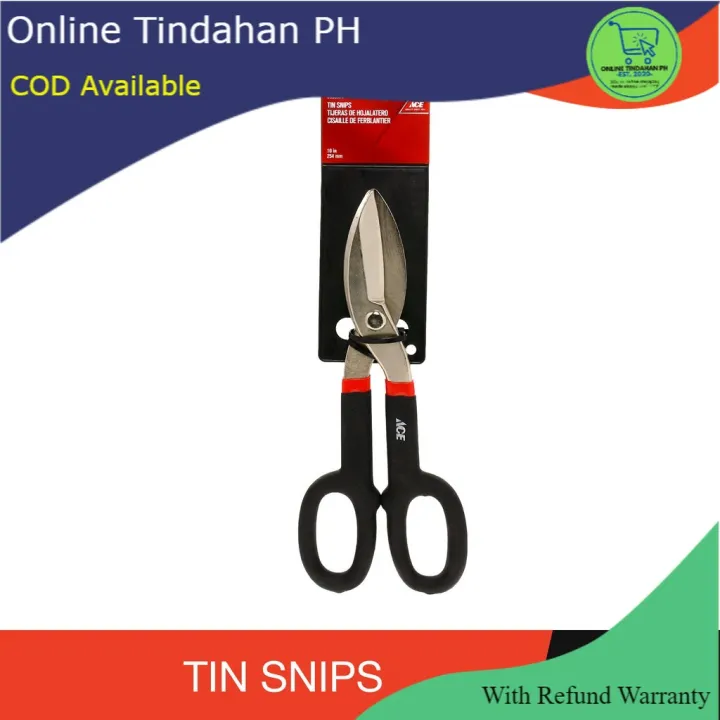 Ace Hardware Tin Snip 10" Dipped Handle | Lazada PH