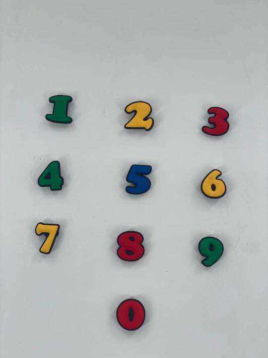 JIBBITZ COLORED NUMBERS PIN FOR CROCS | Lazada PH